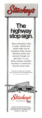 1971 Stuckey's: Highway Stop Sign Vintage Print Ad | eBay
