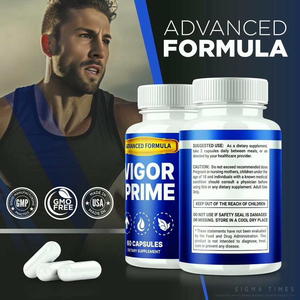 Vigor Prime Male Performance Capsules, Enhancement Pills for Men 60ct | eBay