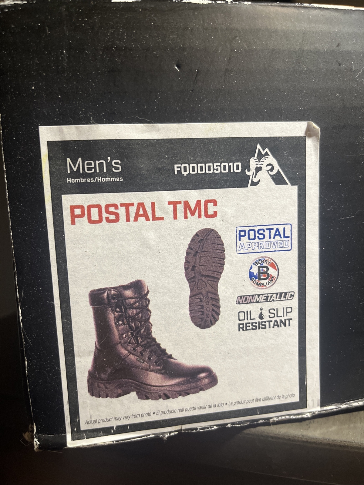 Rocky Boots - Postal TMC Black - 8.5 Wide - Postal Approved - Oil Slip ...