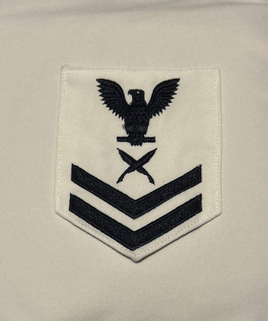 US Navy PO2/E5 Rate Yeoman White Petty Officer 2nd Class Male USN | eBay