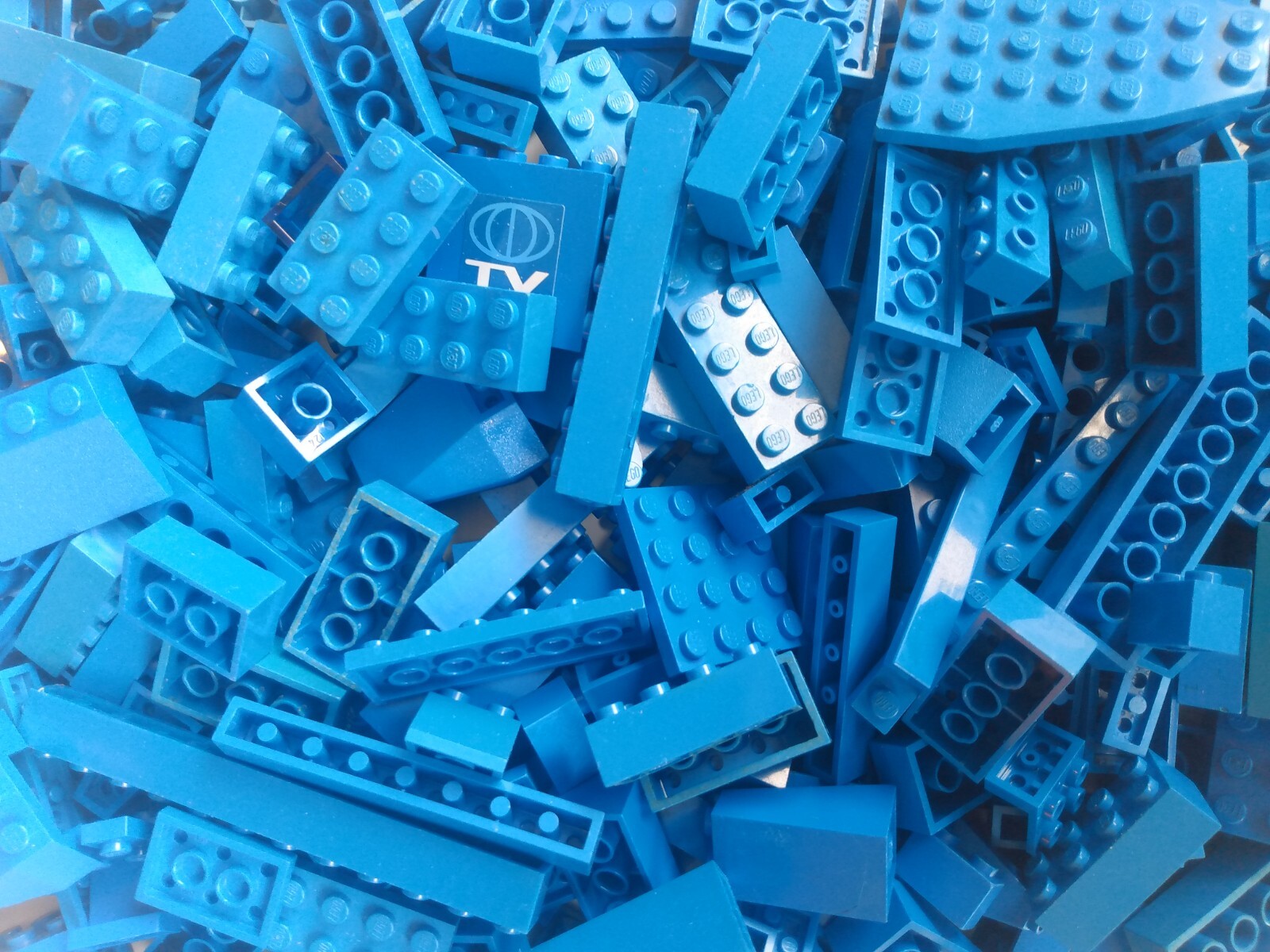 LEGO 200+ PIECES COLOR SORTED BRICKS - BLUE | eBay
