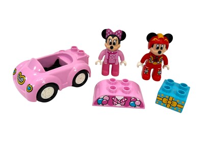Lego Duplo Minnie Mouse MiniFigure Pink Car Party Gift Block Racer ...