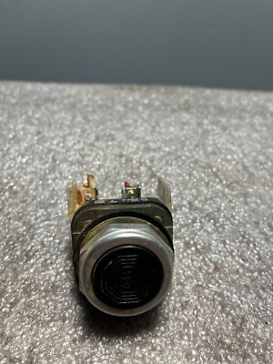 AB 800T-A2A Ser. T 30mm Momentary Push Button, Black, 1 N.O. - 1 N.C ...