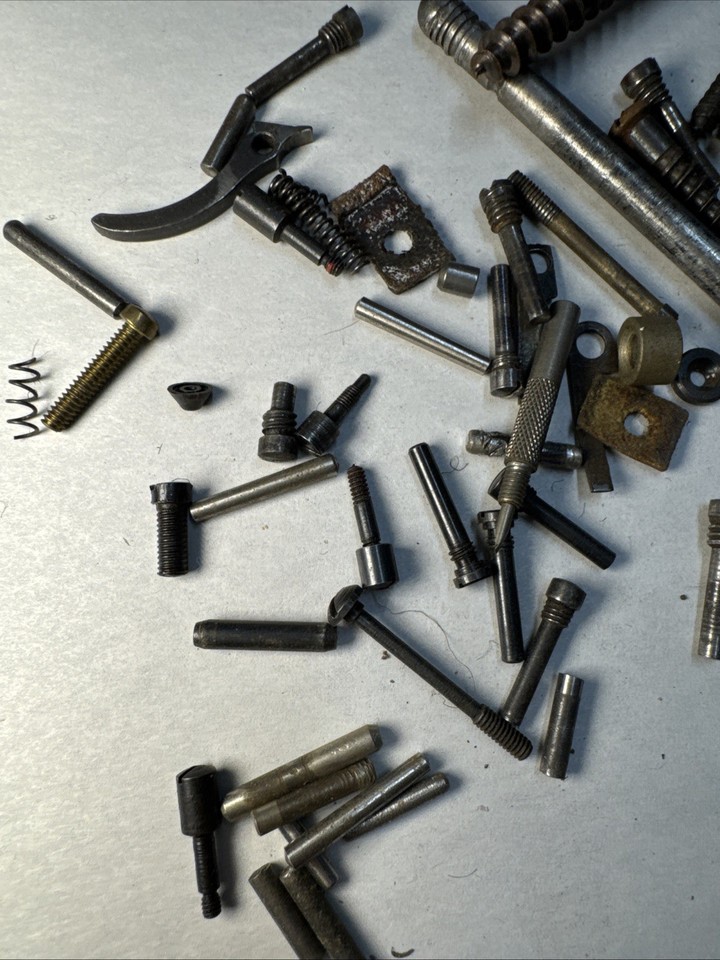 Huge 100’s Pc Lot Of Misc Gunparts,Trigger Guard, Buttock Screws Pins ...