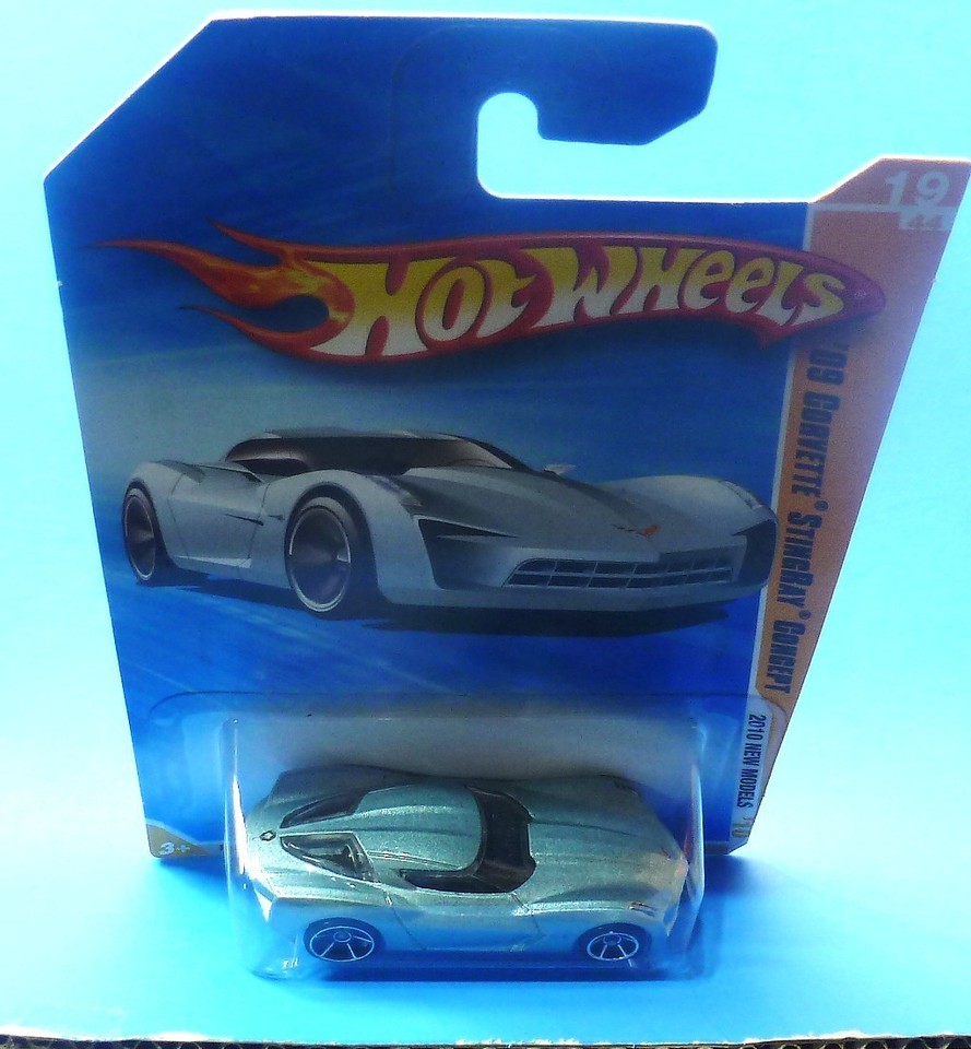 HOT WHEELS 2010 NEW MODELS POWDER BLUE 2009 CORVETTE STINGRAY CONCEPT 1 ...