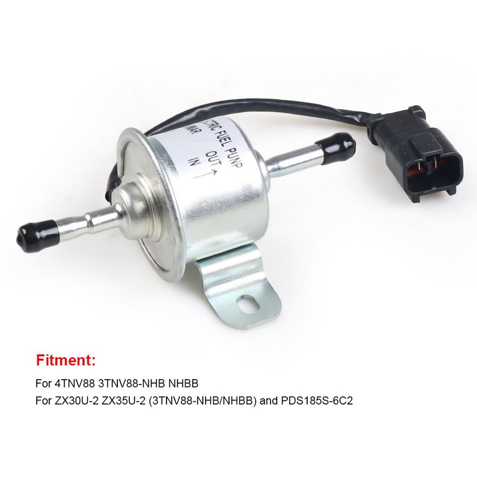 12V Fuel 4TNV106 Electric Pump Diesel Engine For Yanmar 2TNV70 2V750 ...