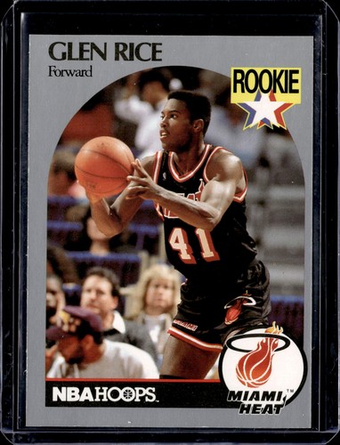 Glen Rice 1990-91 Hoops #168 Rookie Miami Heat | eBay