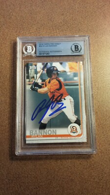 Rylan Bannon 2019 Topps Pro Debut AUTOGRAPHED Rookie Card.Orioles ...