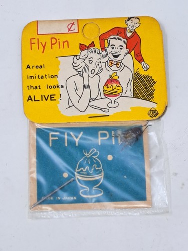 Novelty Imitation Fly Pin - Gag - Japan 1940s Vintage Original ...