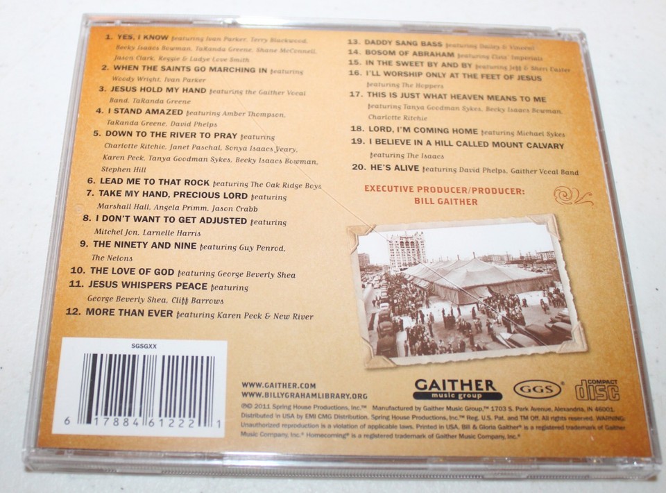 Gaither Gospel Series: Tent Revival Homecoming (CD, 2011) Bill & Gloria ...