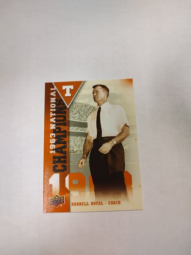 2011 Upper Deck University of Texas - National Champions Darrell Royal ...