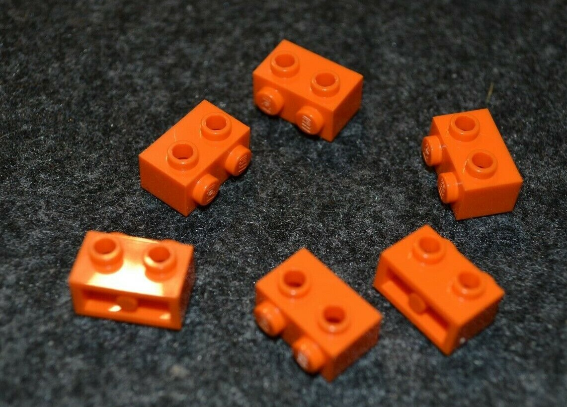 (6) 1x2 Orange Brick w/ 2 nubs on one side Bricks ~ Lego ~ NEW | eBay