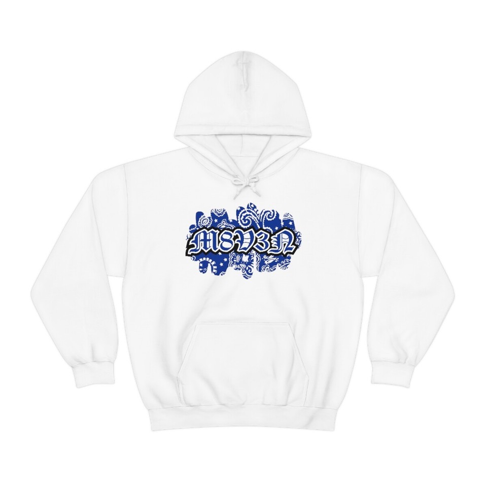 Ganstaz Movin M8v3n Blue Bandana Gangsta Crip Eight Tray 83 Hooded ...