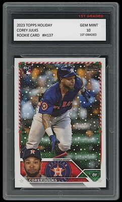 Corey Julks 2023 Topps Holiday 1st Graded 10 MLB Rookie Card RC #H137 ...