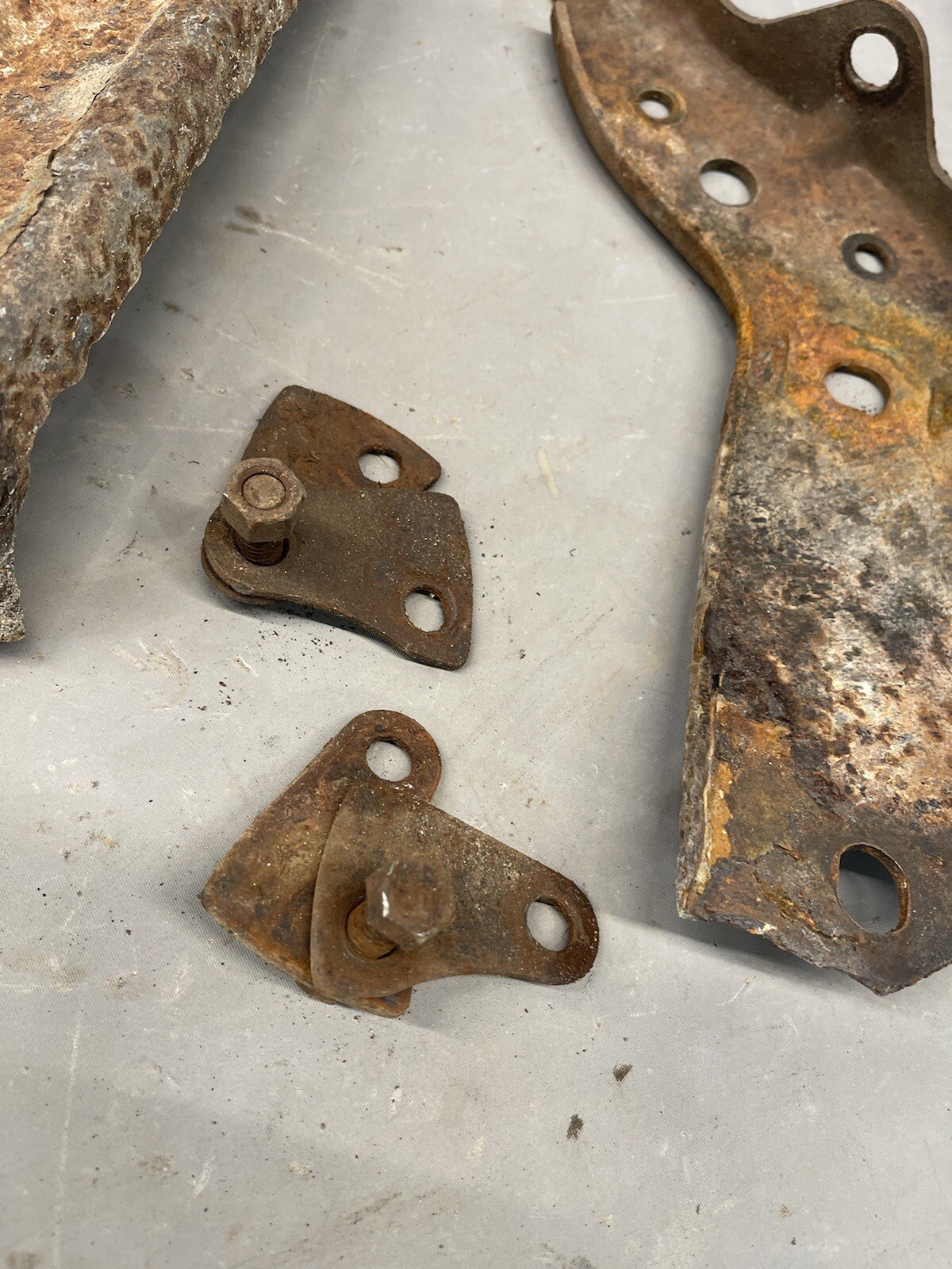 1963 Chevy Impala Belair Biscayne Rear Bumper Mounting Brackets SS ...