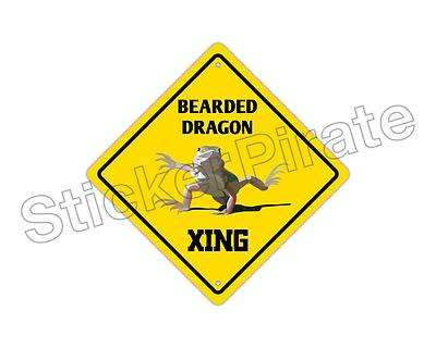 *Aluminum* Bearded Dragon Crossing Funny Metal Novelty Sign 12"x12" | eBay