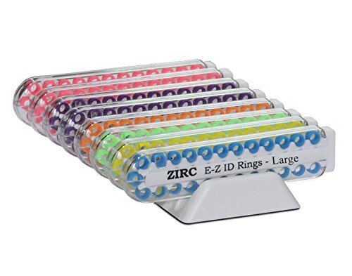 Zirc Dental 70Z210 EZ ID Instrument Rings Vibrant Large 0.75" 200/Pk | eBay