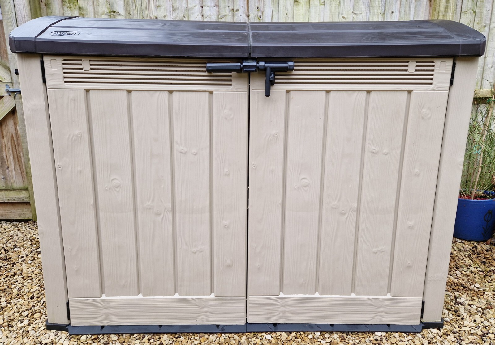 Keter Store It Out Ultra 2000L Outdoor Garden & Bike Storage Shed Beige ...