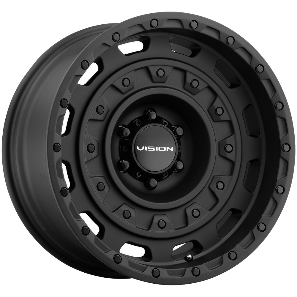(Set-4) Vision 403 Tactical 18x9.5 6x120 -18mm Satin Black Wheels Rims ...
