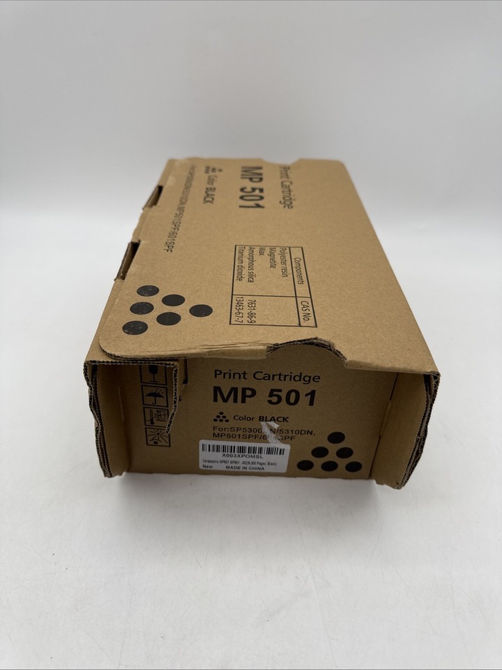 Compatible Ricoh MP 501/601 -407823 Black Toner 25,000 Pages MP 501SP ...