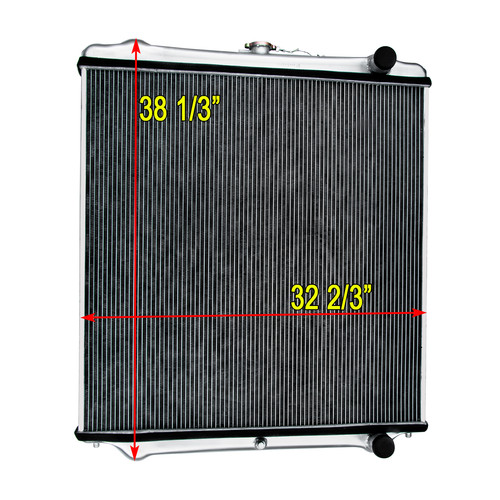 Water Tank Radiator For Hitachi Excavator ZAX200,ZX200,ZX200-3 4448338 ...
