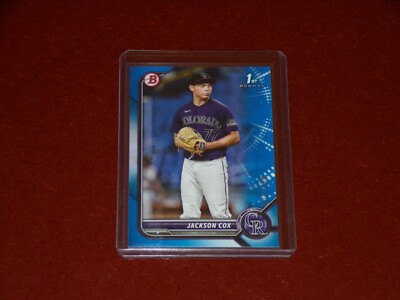 2022 Bowman Draft Blue 003/150 Jackson Cox | eBay