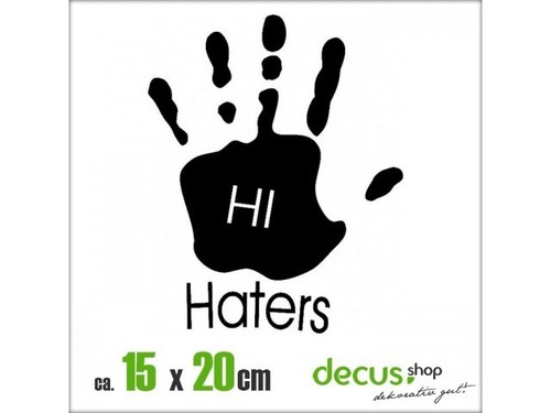 HAND HI HATERS XL 1917 // Sticker JDM Aufkleber Frontscheibe | eBay.de