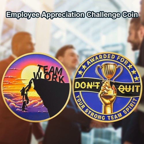 Teamwork Challenge Coin 3D Thank You Appreciation Award Gifts for Staff ...