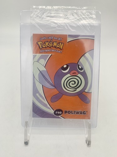 SEALED Poliwag Pokémon Stadium Tip Card Danone 2000 | eBay