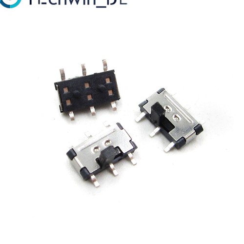 10Pcs SMD MSS-22C02(2P2T) 6-Pin Slide Switch for Electronic Accessories ...