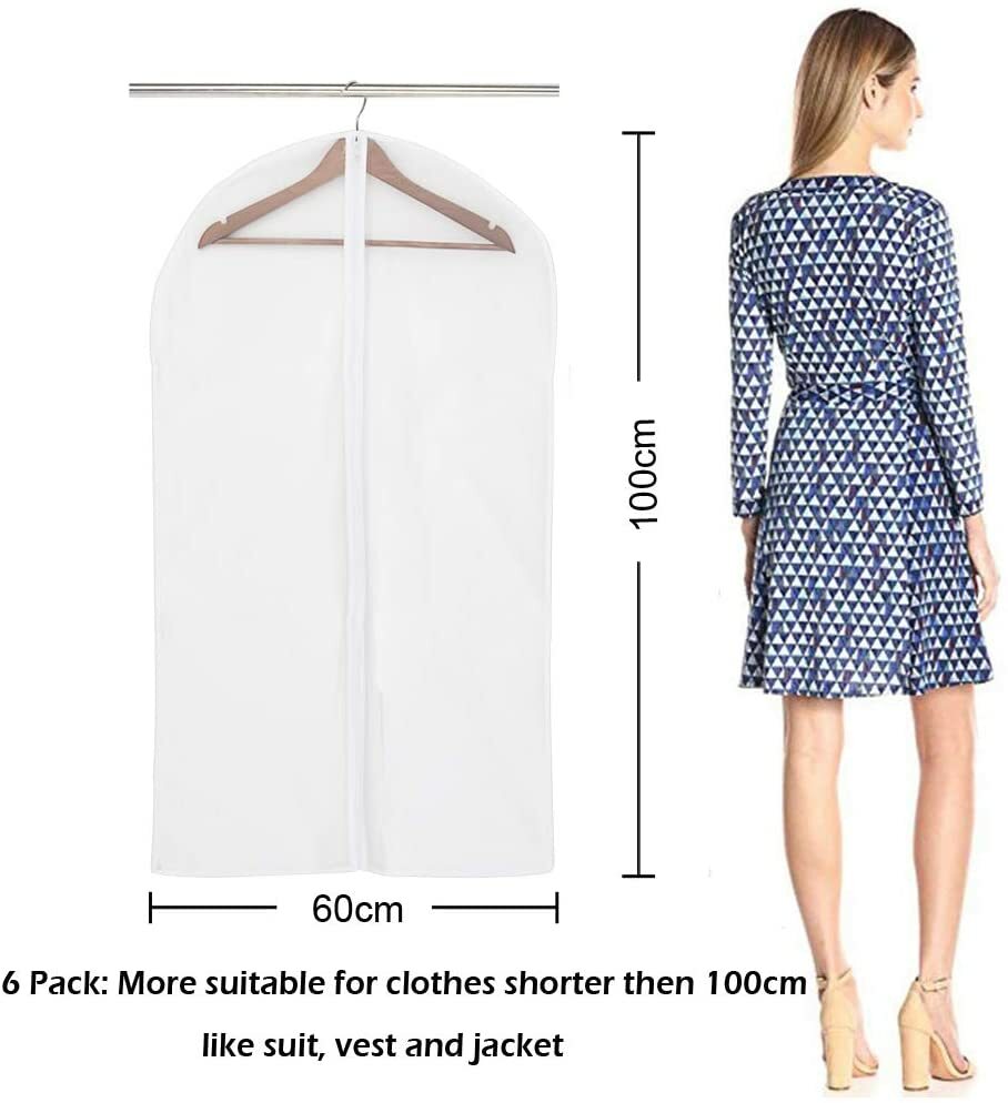 Garment Covers Bags Clothes Covers Protectors Moth Proof Dress Cover ...