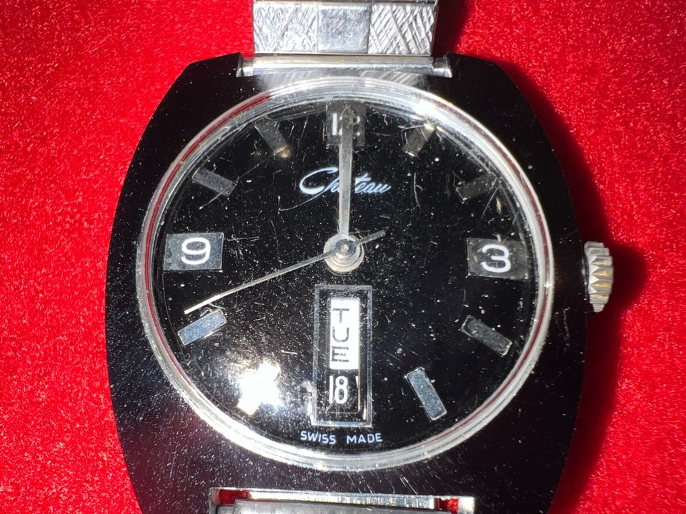 Vintage Men's Chateau Watch, Swiss Made, Hand Wind, Mechanical | eBay