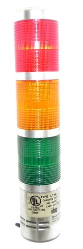 IDEC TYPE LT1A SIGNAL LIGHT TOWER RED, ORANGE, GREEN 24V AC/DC | eBay