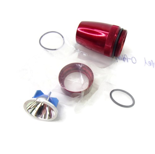 New OEM RED Mini AA Maglite Complete Head Reflector Lens O-rings Kit | eBay