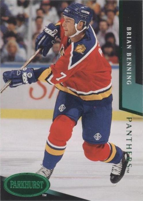 1993-94 Parkhurst - Brian Benning #343 Emerald Ice for sale online | eBay