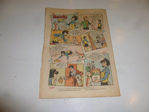 MANDY Comic - Issue 207 - Date 02/01/1971 - UK Paper Comic | eBay