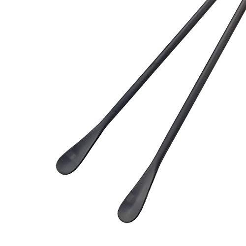 Black Matte Long Handle Spoon Cocktail Mixing Stirring Spoons Iced Tea ...