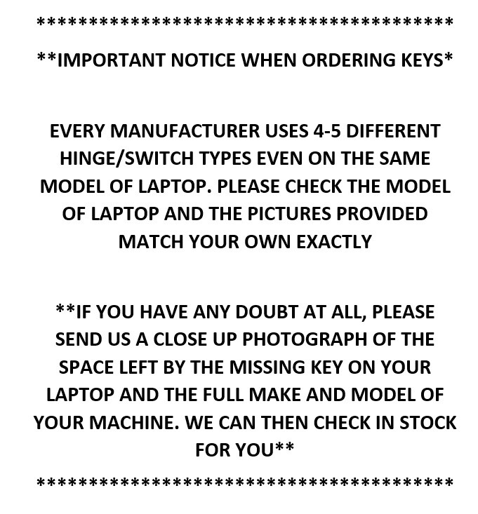 Asus Vivobook X515 M515 F515 A516J UK Keyboard One Key Only GREY TYPE 1 ...