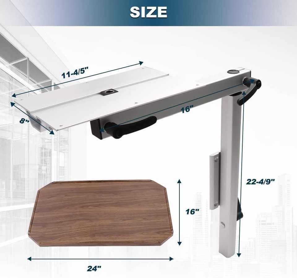 360° Rotation Table with PE Tabletop and Alu Bracket for Camper Van RV ...