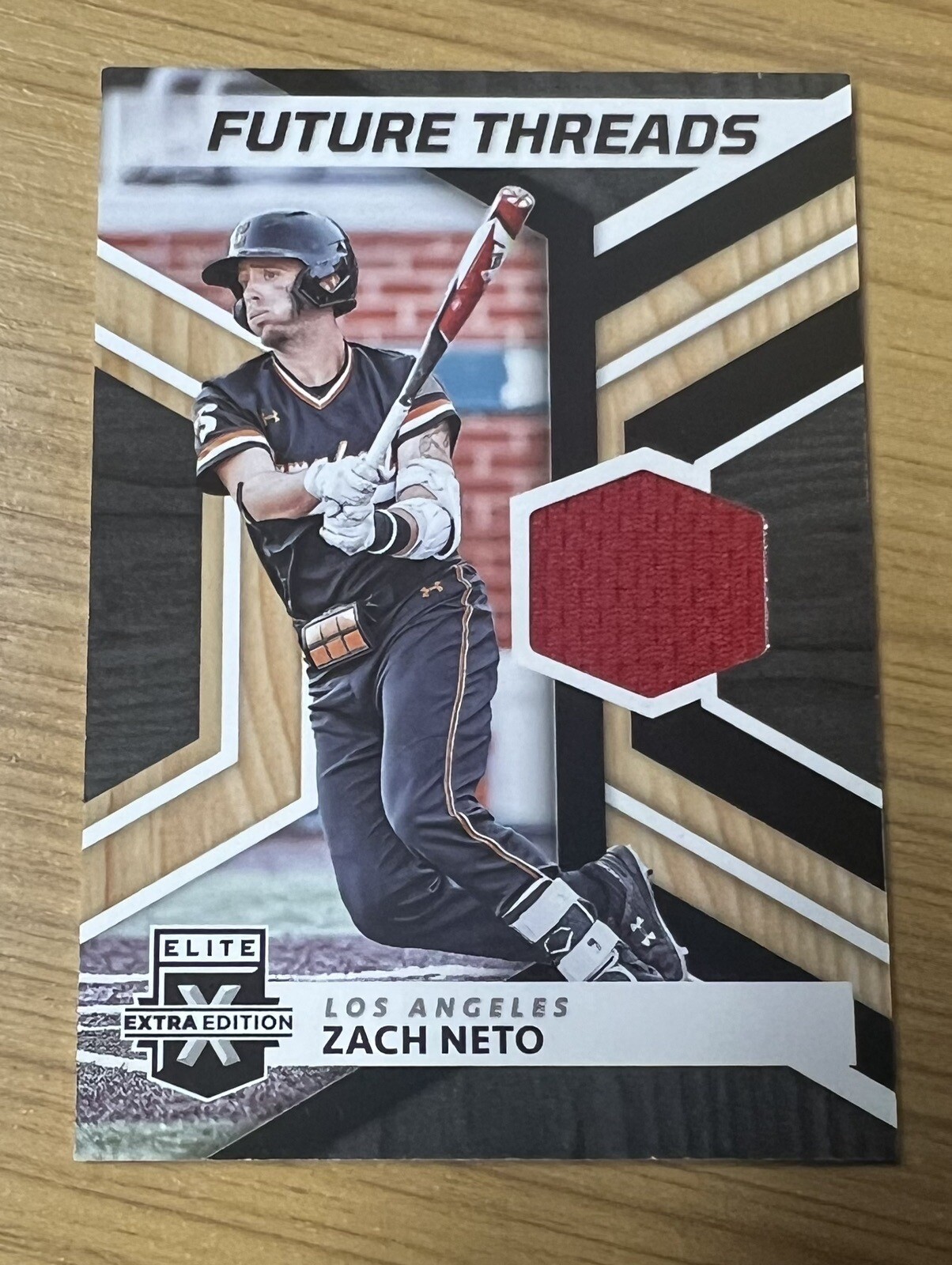 2022 Elite Extra Zach Neto Future Threads Jersey Prospect Card. Card # ...