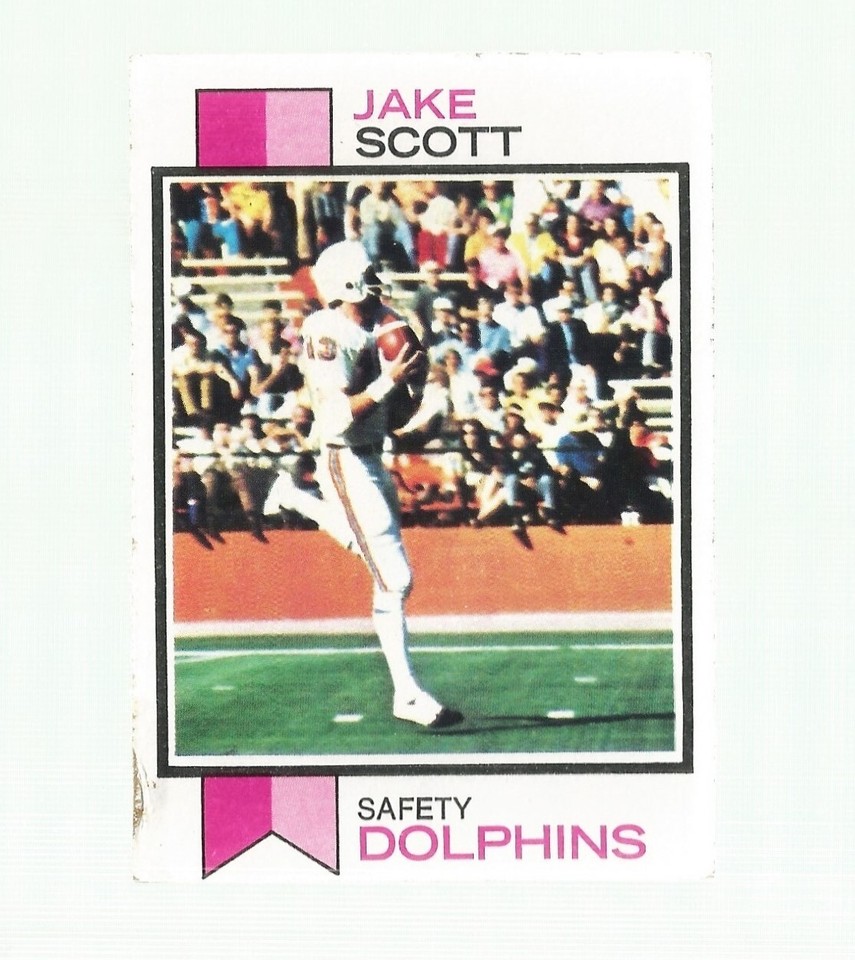1973 Topps Football Card Number 390 Jake Scott Miami Dolphins #390 | eBay