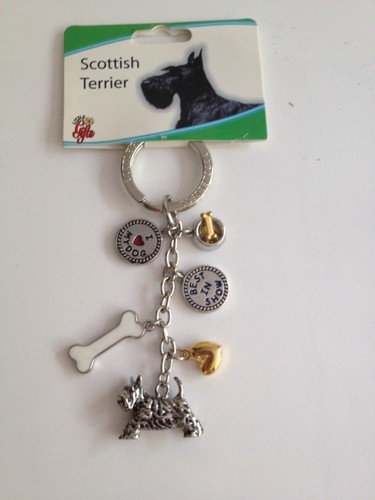 Scottish Terrier Key Chain With Charms From Little Gifts ~NEW~ | eBay
