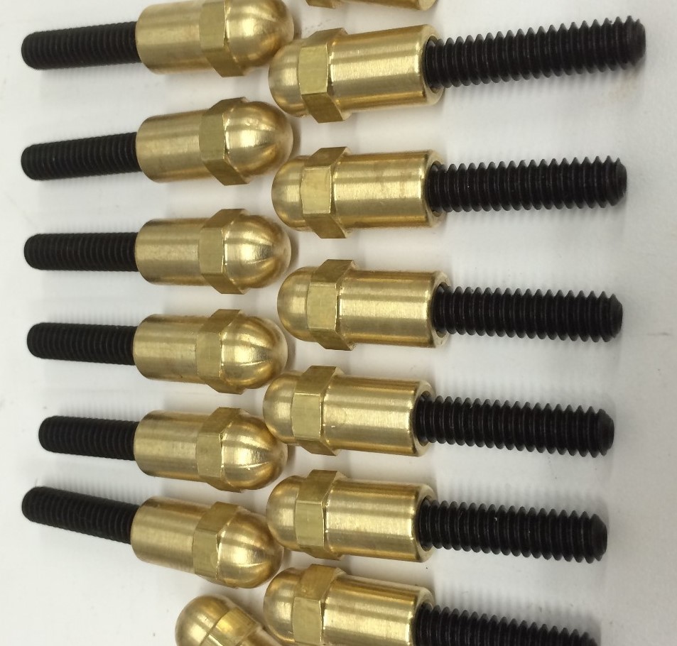 14 BRASS ACORN VALVE COVER BOLT SET BB FORD 429 460 NUT BBF STUDS BIG ...