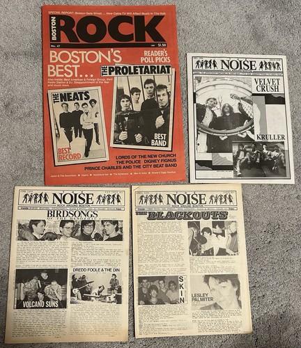 Boston Rock Magazine Lot The Noise Zine 80s Punk Alternative ...