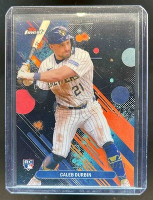 2025 Finest Caleb Durbin Common RC Black Refractor Rookie #8/20 Brewers ...
