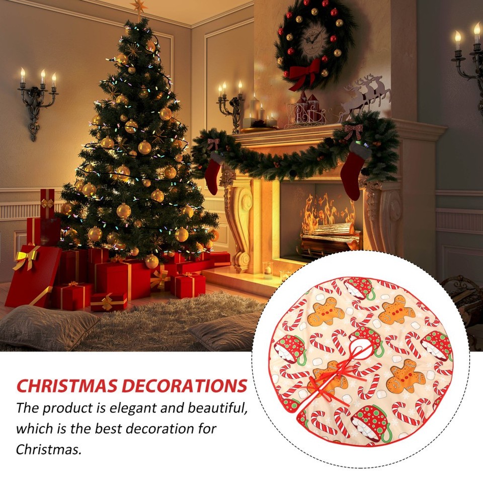 1pc Christmas Tree Carpet Decorative Tree Apron Skirt for Home Xmas ...