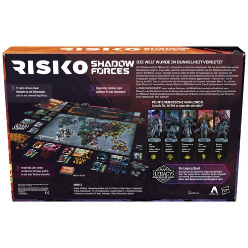 NEW RISK SHADOW FORCES BOARD GAME - OVER 450 PLASTIC FIGURES AND MORE ...