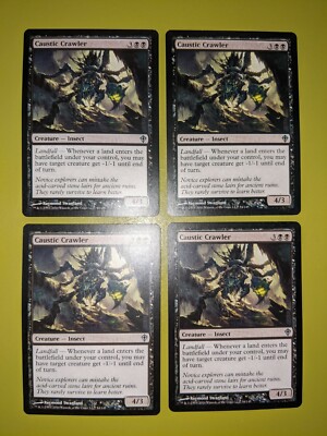 Caustic Crawler x4 Worldwake 4x Playset Magic the Gathering MTG | eBay