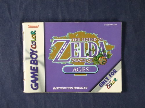 Zelda: Oracle of Ages Game Boy Color Instruction Booklet {Manual No ...
