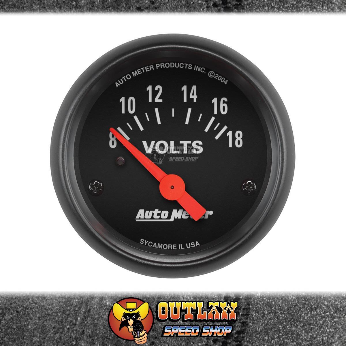 AUTOMETER VOLTMETER GAUGE Z SERIES 2-1/16" 18 VOLTS - AU2645 | eBay